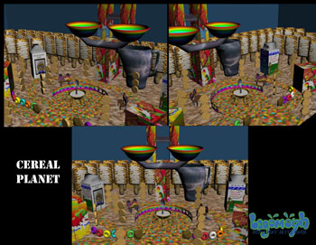 Cereal Planet Scene